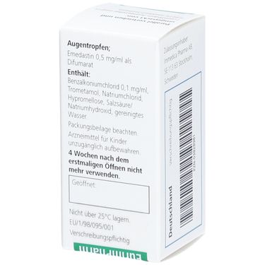 EMADINE 0,5 mg/ml 5 ml mit dem E-Rezept kaufen - Shop Apotheke