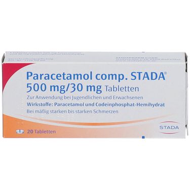 Paracetamol comp. STADA® 500 mg/30 mg 20 St mit dem E-Rezept kaufen ...