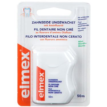 elmex Zahnseide ungewachst 50 m - Shop Apotheke