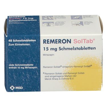 REMERON SolTab® 15 mg 48 St mit dem E-Rezept kaufen - Shop Apotheke