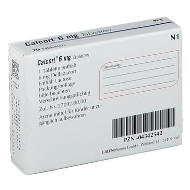 Calcort® 6 mg 20 St mit dem E-Rezept kaufen - Shop Apotheke
