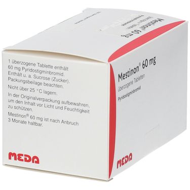 MESTINON 60 mg überzogene Tabletten 100 St mit dem E-Rezept kaufen ...