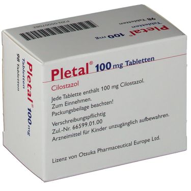 Pletal 100 mg Tabletten 98 St mit dem E-Rezept kaufen - Shop Apotheke