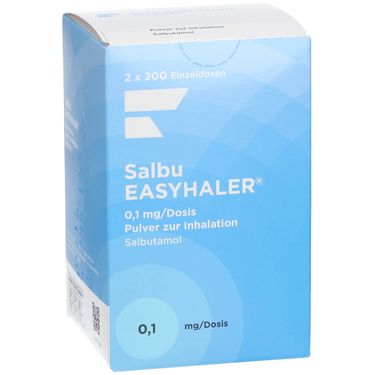 Salbu Easyhaler® 0,1 mg/Dosis 2 St mit dem E-Rezept kaufen - Shop Apotheke