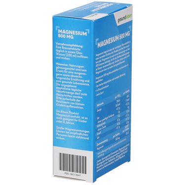 GESUND LEBEN MAGNES 500MG 2x10 St - Shop Apotheke