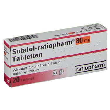 Sotalol-ratiopharm® 80 mg 20 St mit dem E-Rezept kaufen - Shop Apotheke