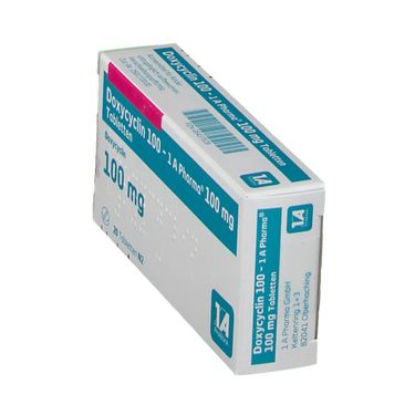 Doxycyclin 100 1A Pharma® 20 St mit dem E-Rezept kaufen - Shop Apotheke