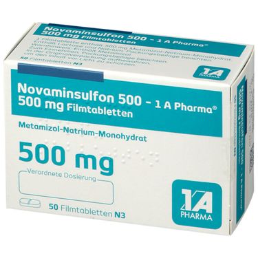 Novaminsulfon 500 1A Pharm 50 St mit dem E-Rezept kaufen - Shop Apotheke