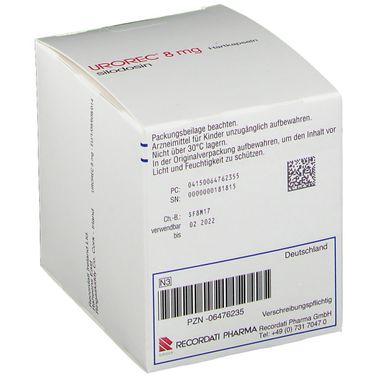 UROREC® 8 mg 100 St mit dem E-Rezept kaufen - Shop Apotheke