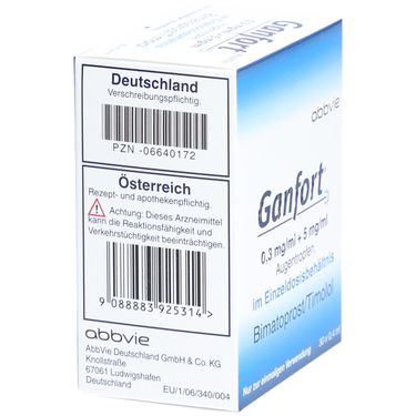 Ganfort® 0.3Mg/Ml+5Mg/Ml Ed 30x0,4 ml mit dem E-Rezept kaufen - Shop ...