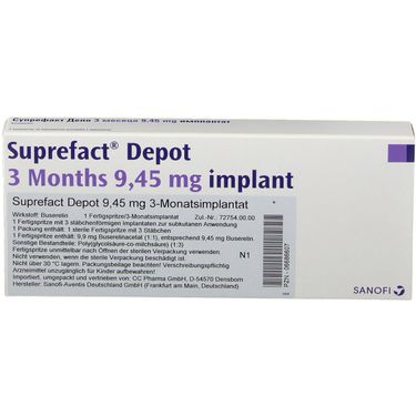 Suprefact® Depot 9,45 mg 3-Monatsimplantat 1 St mit dem E-Rezept kaufen ...