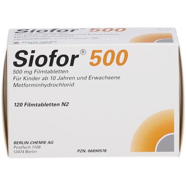 Siofor® 500 120 St mit dem E-Rezept kaufen - Shop Apotheke