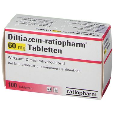 Diltiazem-ratiopharm® 60 mg 100 St mit dem E-Rezept kaufen - Shop Apotheke