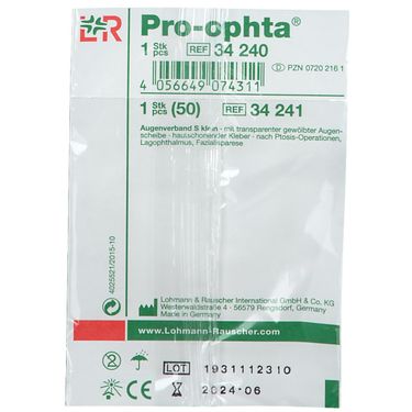 Pro-ophta® Augenverband S klein 1 St - Shop Apotheke