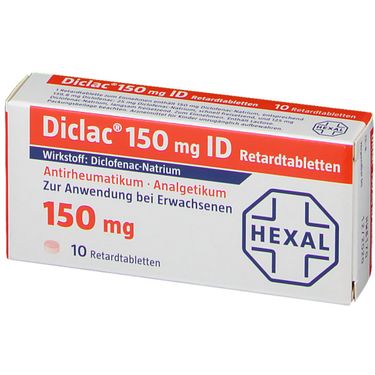 Diclac® 150 mg ID 10 St mit dem E-Rezept kaufen - Shop Apotheke