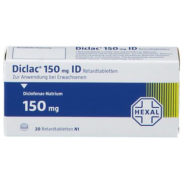 Diclac® 150 mg ID 20 St mit dem E-Rezept kaufen - Shop Apotheke