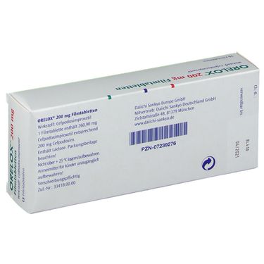 ORELOX® 200 mg 15 St mit dem E-Rezept kaufen - Shop Apotheke