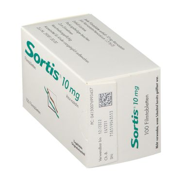 Sortis® 10 mg 100 St mit dem E-Rezept kaufen - Shop Apotheke