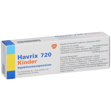 Havrix 720 Kinder 1x0,5 ml mit dem E-Rezept kaufen - Shop Apotheke