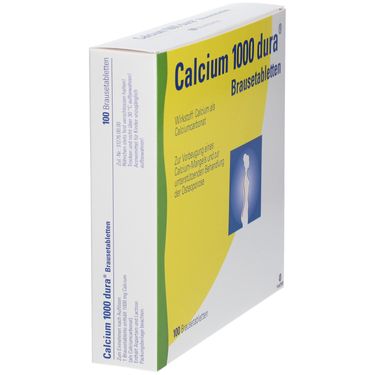 Calcium-dura® 1000 Brausetabletten 100 St - Shop Apotheke