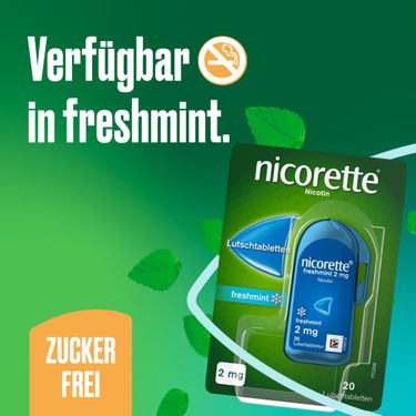 nicorette® Lutschtablette freshmint 2 mg 2x80 St - Shop Apotheke