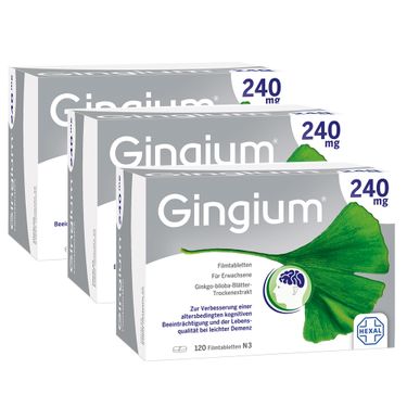 Gingium® 240 mg 3x120 St - Shop Apotheke