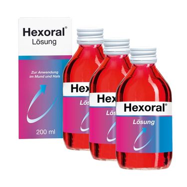 Hexoral® Lösung bei Entzündungen in Mund und Rachen 3x200 ml - Shop ...