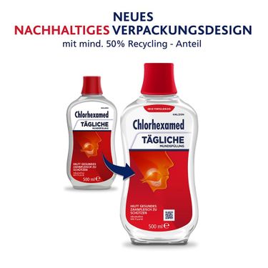 Chlorhexamed Tägliche Mundspülung mit Chlorhexidin (0,06 %) 2x500 ml ...