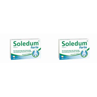 Soledum® forte Kapseln bei Erkältung, Bronchitis & Sinusitis 2x100 St ...