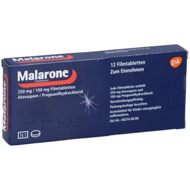 Malarone®250 mg/100 mg 12 St mit dem E-Rezept kaufen - Shop Apotheke