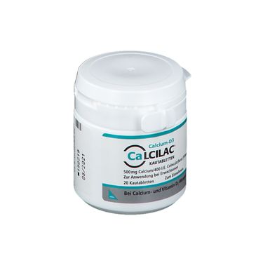 Calcilac® Kautabletten 500 mg/400 I.E. 20 St - Shop Apotheke