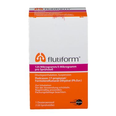 flutiform® 125 µg/5 µg pro Sprühstoß 1 St mit dem E-Rezept kaufen ...