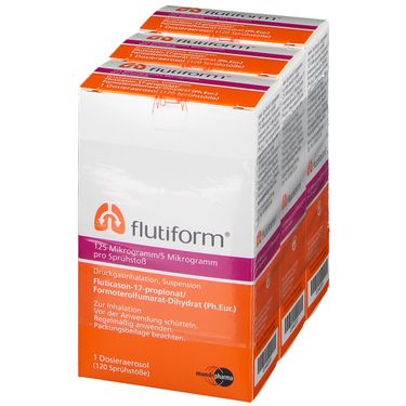 flutiform® 125 µg/5 µg pro Sprühstoß 3 St mit dem E-Rezept kaufen ...