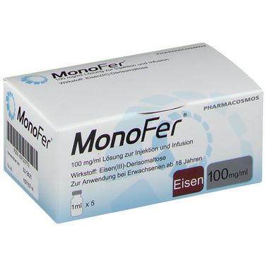 MonoFer® 100 mg/ml 5x1 ml mit dem E-Rezept kaufen - Shop Apotheke
