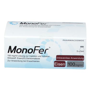 MonoFer® 100 mg/ml 5x5 ml mit dem E-Rezept kaufen - Shop Apotheke