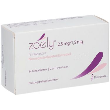 zoely® 2,5 mg/1,5 mg 3x28 St mit dem E-Rezept kaufen - Shop Apotheke