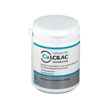 Calcilac® Kautabletten 500 mg/400 I.E. 100 St - Shop Apotheke