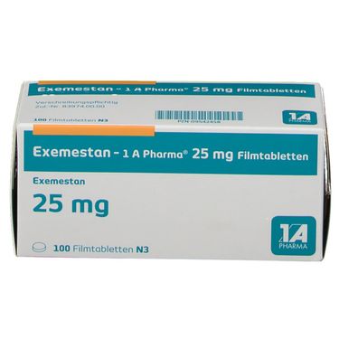 Exemestan 1A Pharma® 25Mg 100 St mit dem E-Rezept kaufen - Shop Apotheke
