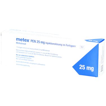 metex® PEN 25 mg (50 mg/ml) Injektionslösung im Fertigpen 1 St mit dem ...