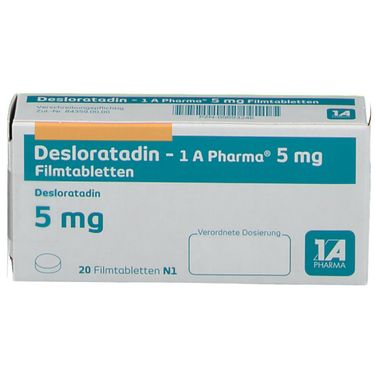 Desloratadin 1A Phar 5Mg 20 St mit dem E-Rezept kaufen - Shop Apotheke