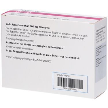 Norvir® 100 mg 90 St mit dem E-Rezept kaufen - Shop Apotheke