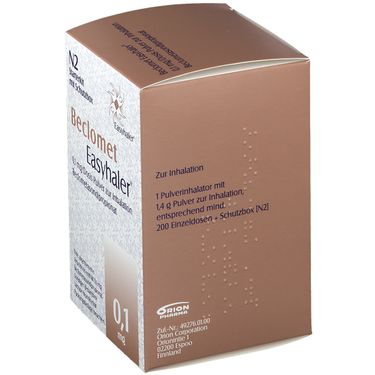 Beclomet Easyhaler® 0,1 mg/Dosis 1 St mit dem E-Rezept kaufen - Shop ...