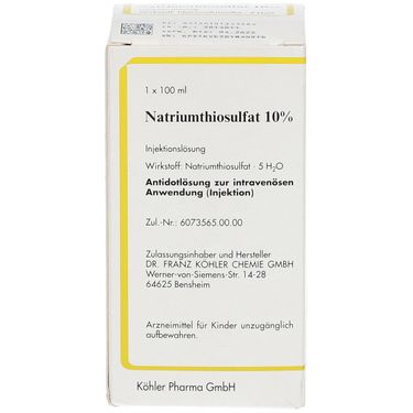 Natriumthiosulfat 10 % 100 ml mit dem E-Rezept kaufen - Shop Apotheke