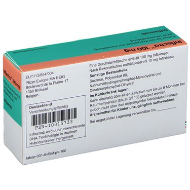 Inflectra™ 100 mg 4 St mit dem E-Rezept kaufen - Shop Apotheke