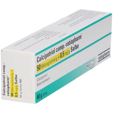 Calcipotriol comp.-ratiopharm® 50 µg/g + 0,5 mg/g 60 g mit dem E-Rezept ...