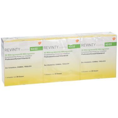 REVINTY® ELLIPTA® 92/22 µg 3 St mit dem E-Rezept kaufen - Shop Apotheke