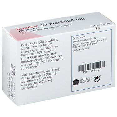 Icandra® 50 mg/1000 mg 30 St mit dem E-Rezept kaufen - Shop Apotheke