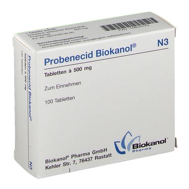 Probenecid Biokanol® 500 mg 100 St mit dem E-Rezept kaufen - Shop Apotheke