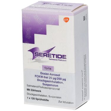 Seretide Forte 25 µg/250 µg 120 Hub Dosieraerosol 1 St mit dem E-Rezept ...