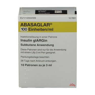 ABASAGLAR® 100 Einheiten/ml 10x3 ml mit dem E-Rezept kaufen - Shop Apotheke